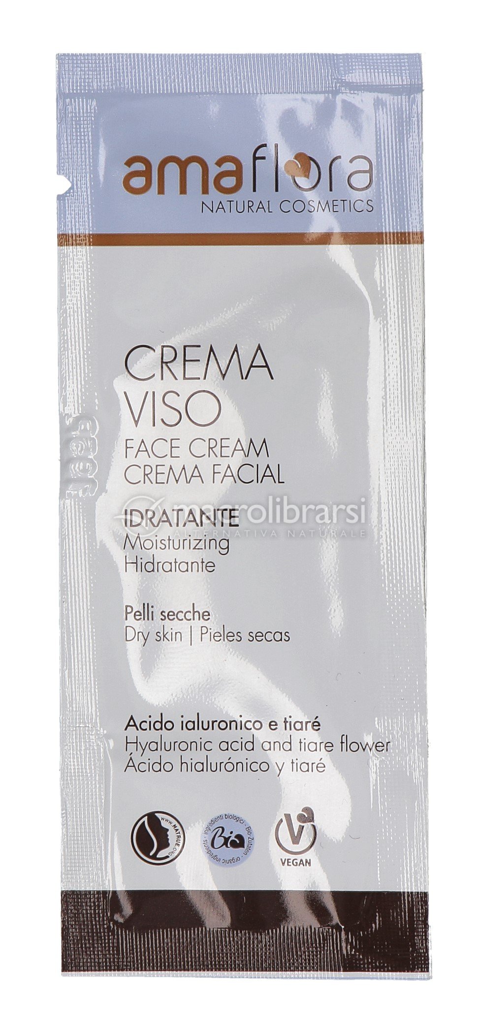 AMAFLORA - Crema Viso Idratante Acido Ialuronico e Tiarè - Macrolibrarsi.it