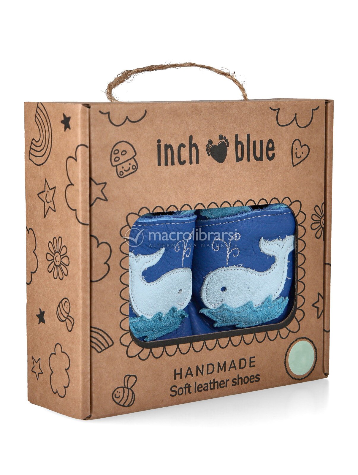 Babbucce Bimbo Inch Blue - Whale Blue di Inch Blue - Macrolibrarsi.it