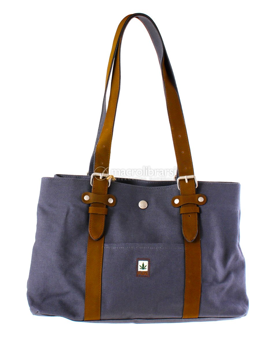 Borsa a Mano Media in Canapa e Cotone - Linea Classic di PURE ...