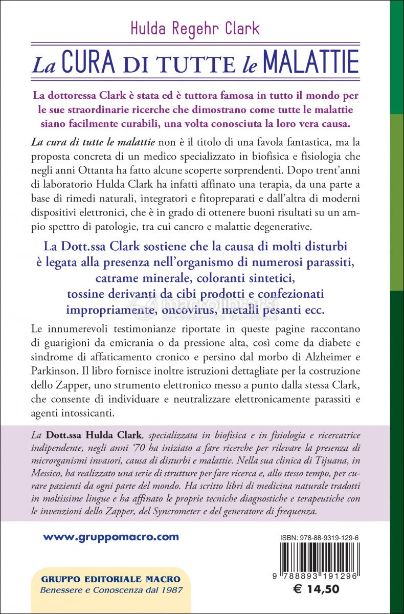 La cura di tutte le malattie — Libro di Hulda Regehr Clark