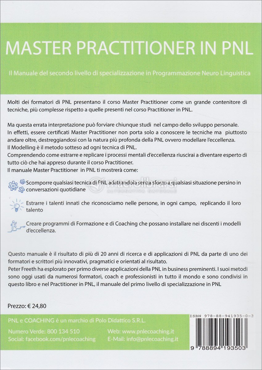 Master Practitioner in PNL — Libro di Peter Freeth