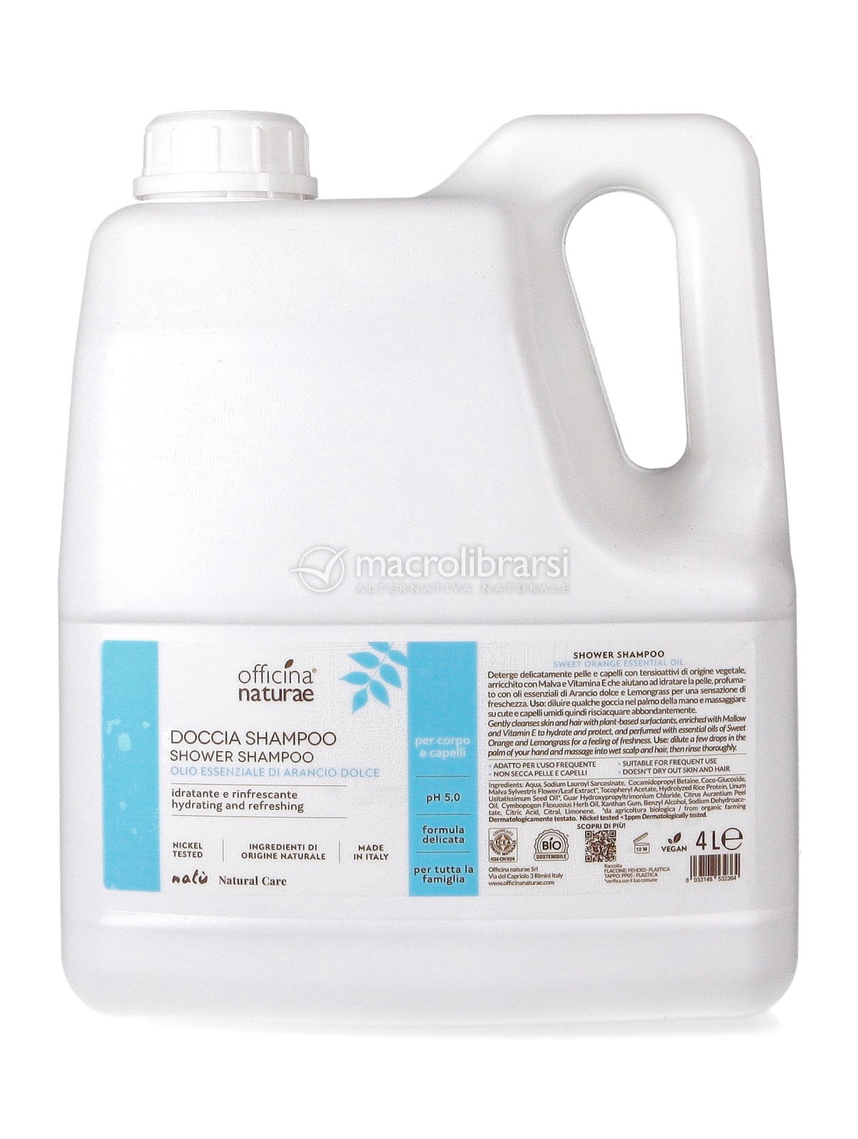 Natù - Doccia Shampoo - 4l - Tanica - Officina Naturae