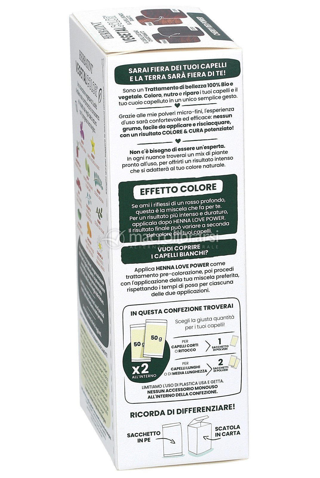 Vegetal Color - Colorante Naturale per capelli di Herbatint ...